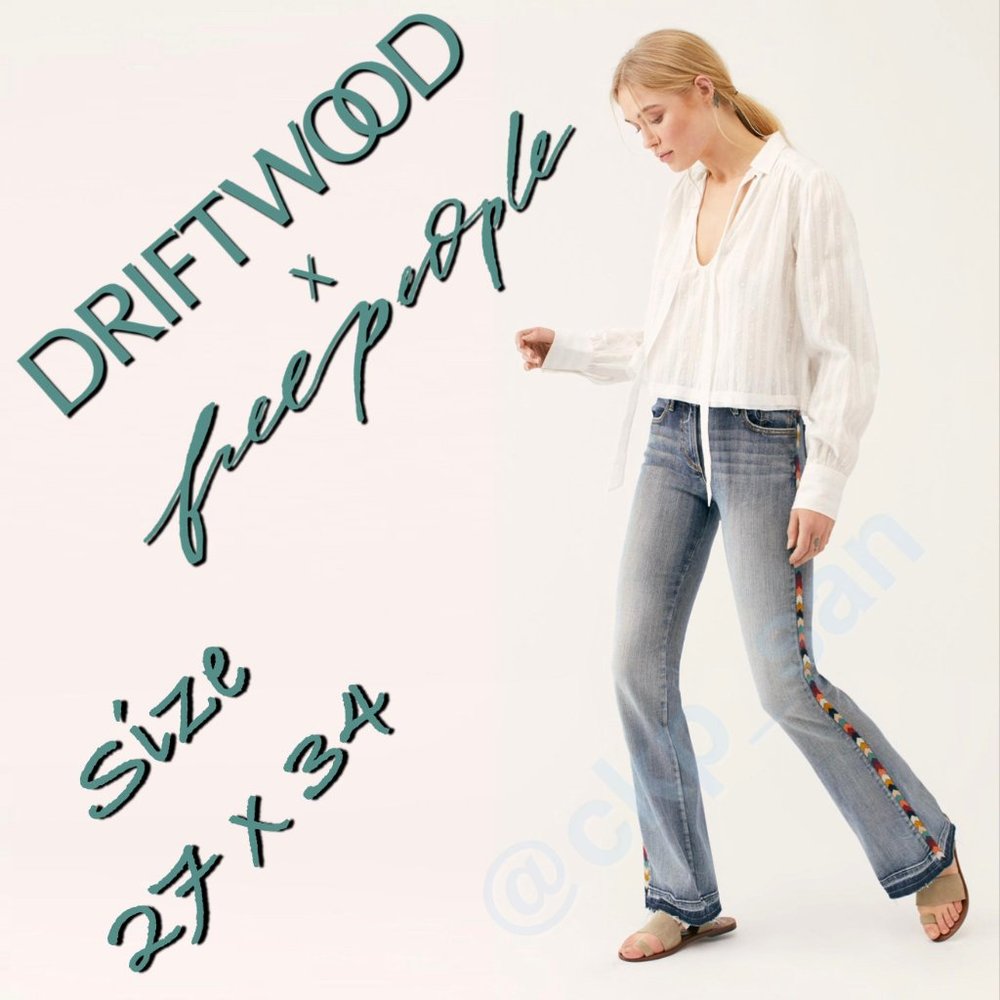 Free People X Driftwood Isabel Archer Embroidered Fla… - Gem